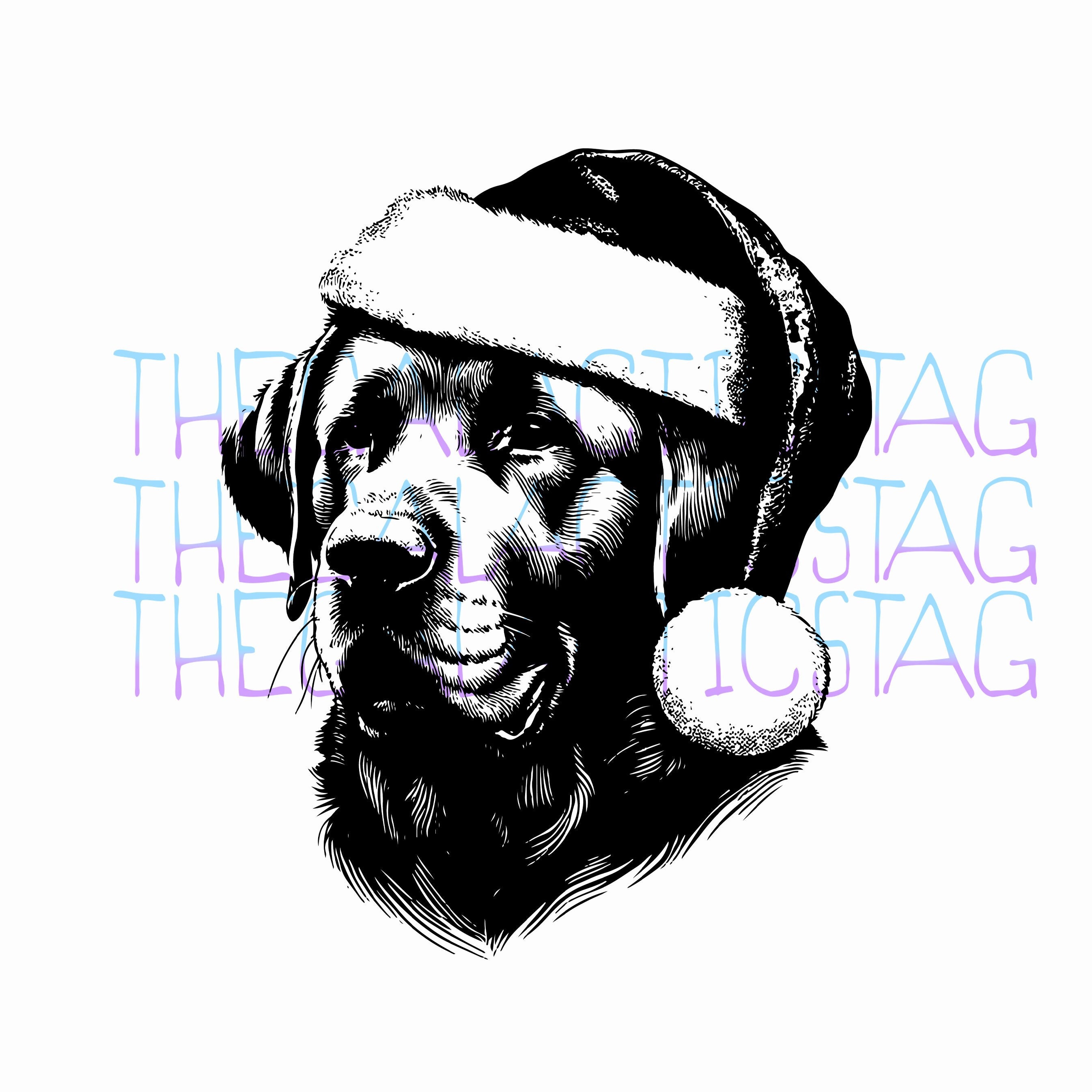 Labrador Christmas / PNG Vector SVG AI / File for Print, Cricut ...