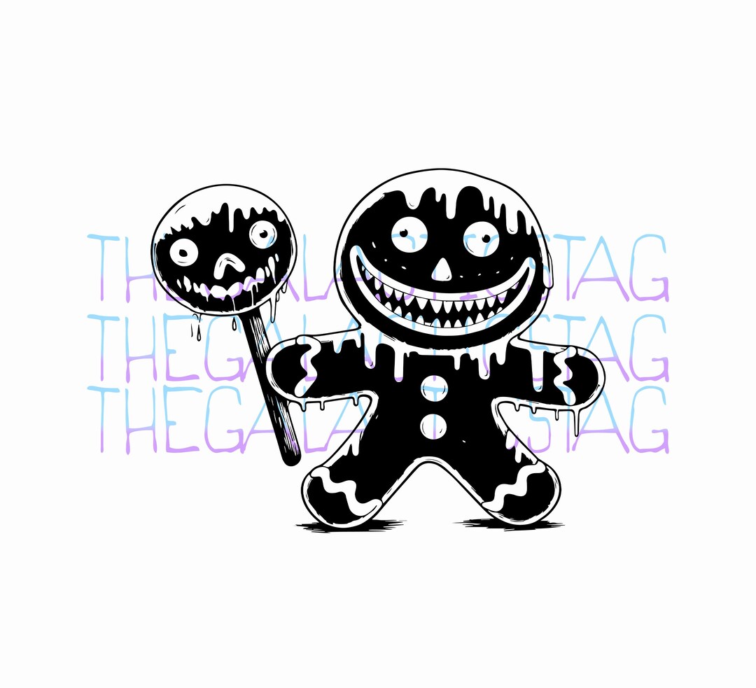 Creepy Cute Gingerbread Man / 3 Pack / Medieval Christmas / Gothic ...