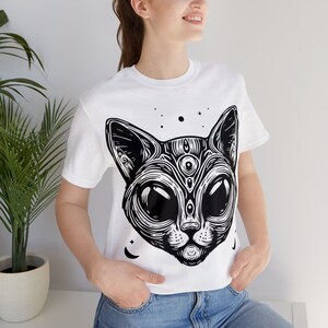 Trippy Alien Kitty / SVG, PNG, JPG / Baphomet / Dark Black Cat / Cute ...