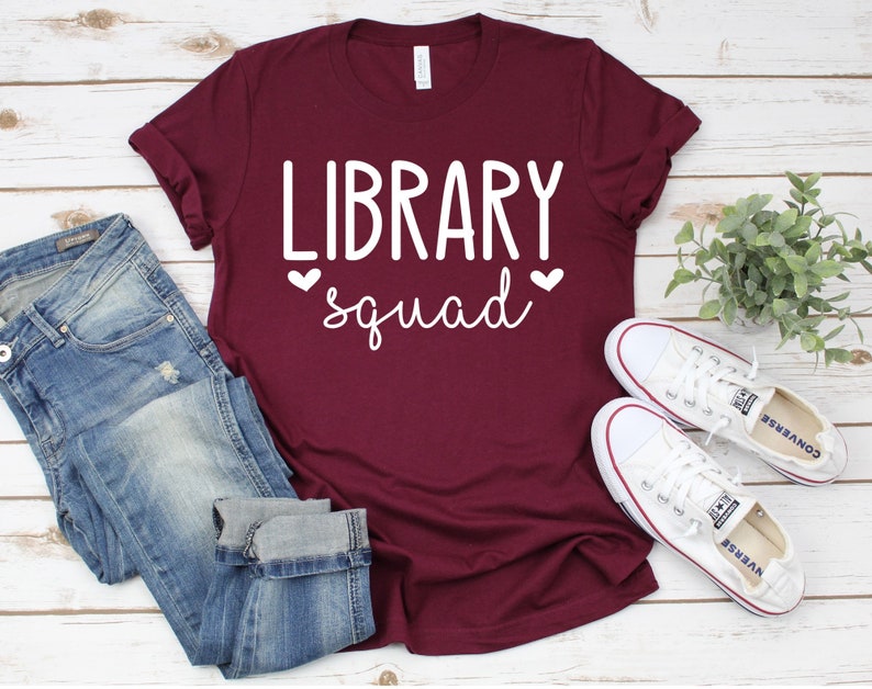 Librarian Tee Library Team Tee Library Squad Shirt Library - Etsy