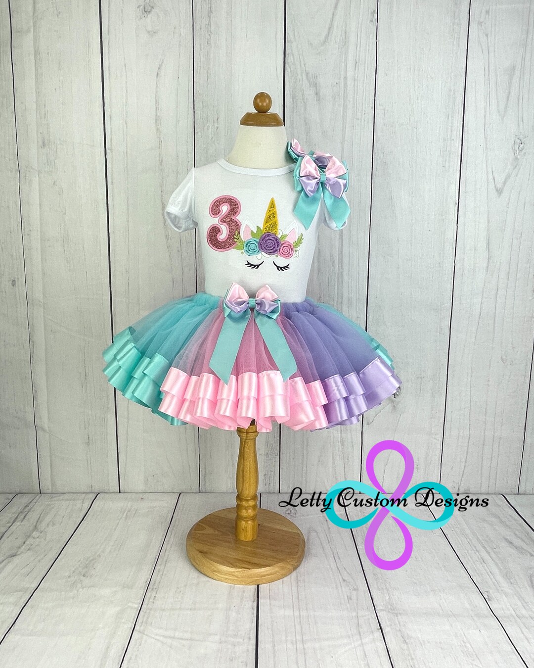 Unicorn Girl's Outfit - Etsy
