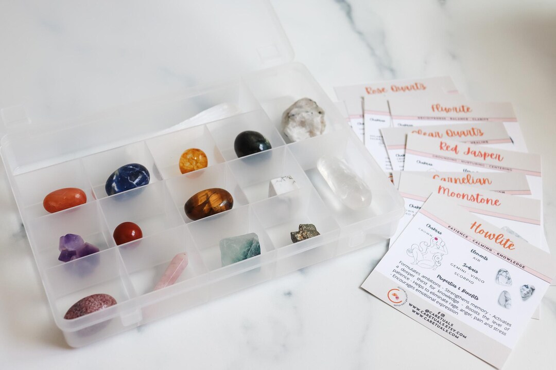 Educational Crystal Box Set With Cards - Etsy