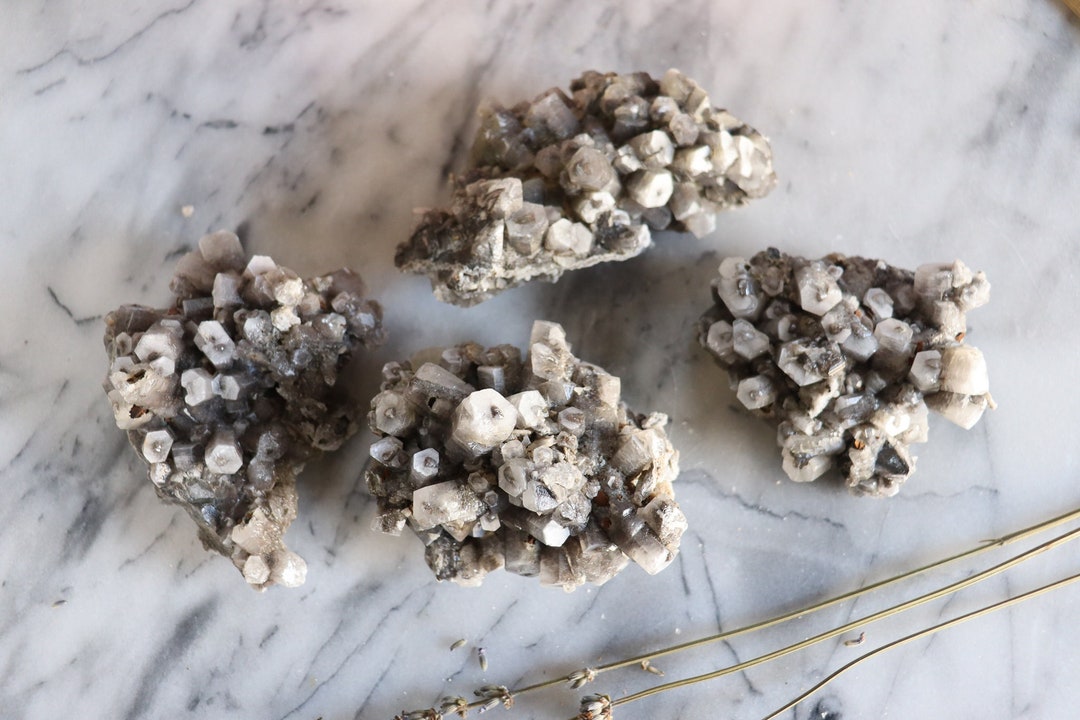 Barrel Calcite/panda Calcite Specimen With Sphalerite (UV Reactive) - Etsy