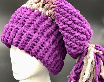 Purple Ski Hat - Etsy