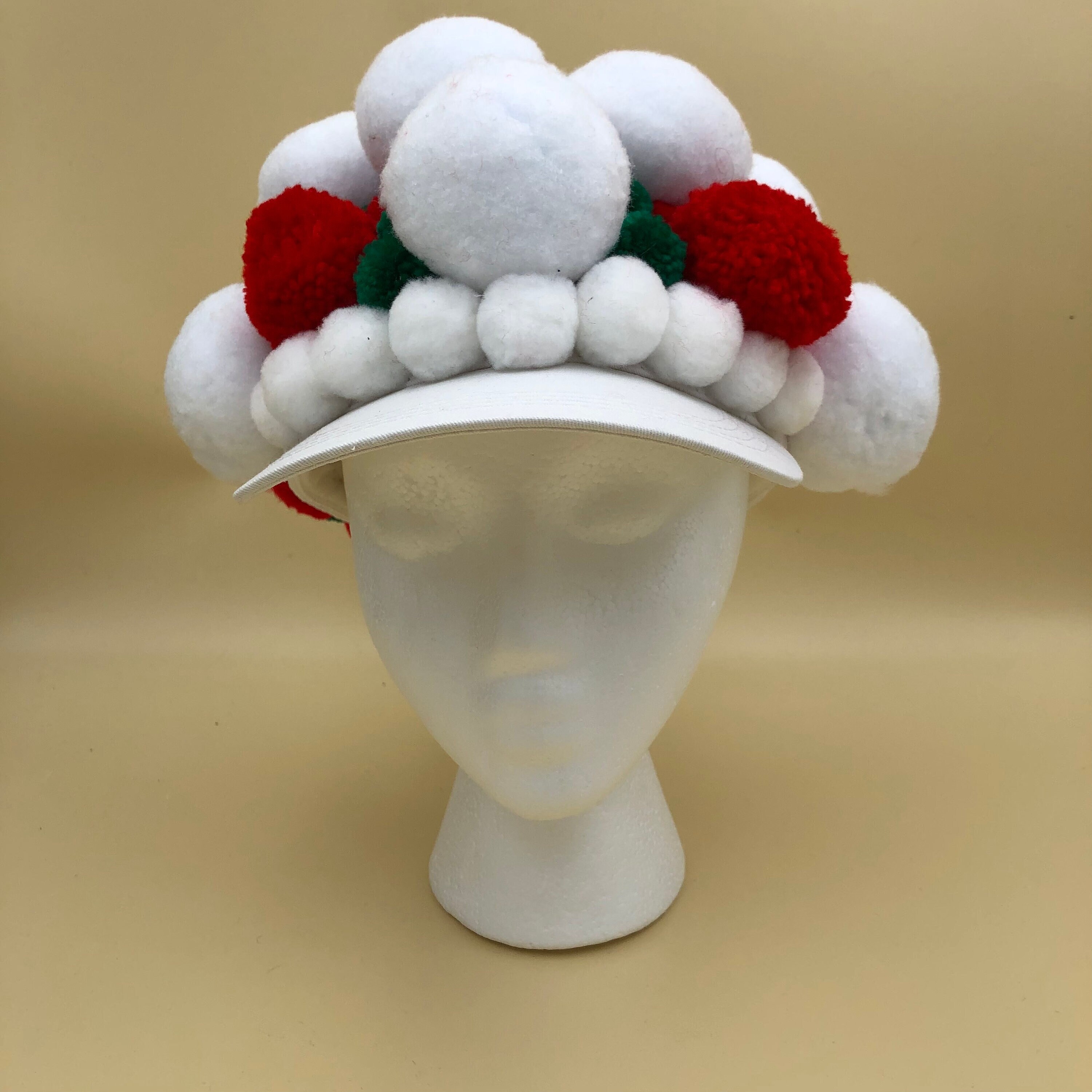 Costume Goofy Christmas Snow Ball Cap Adjustable Adult/teen - Etsy