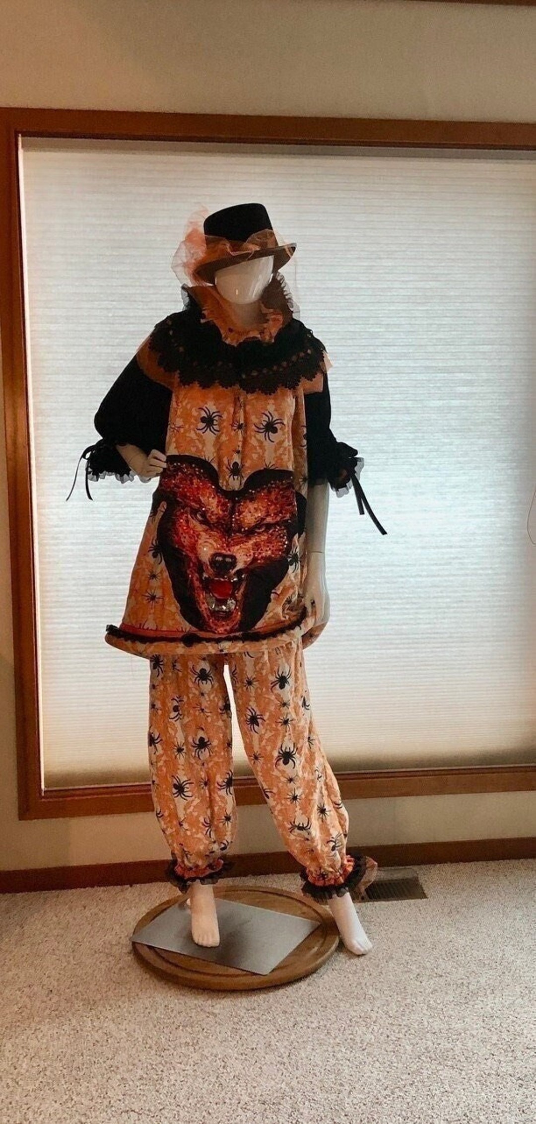 Glowing Wolf Original Design Clown Costume, Halloween/adjustable , 4 ...