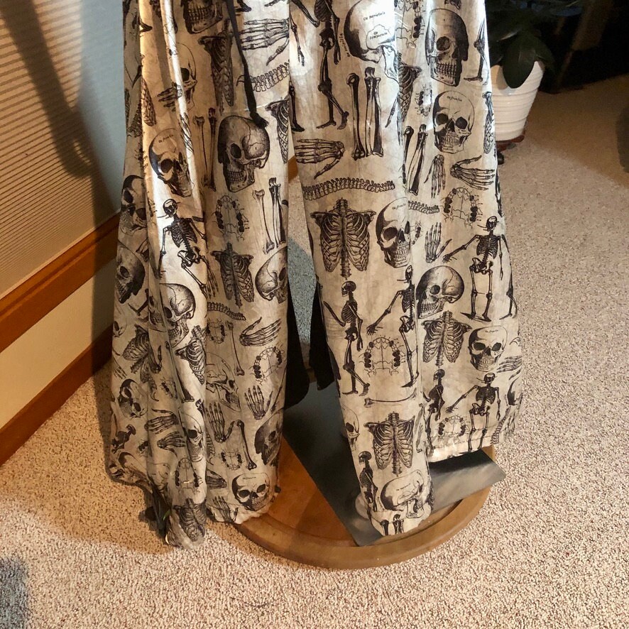 Gothic Hostess Costume, Mask and Gothic Floor Length Vest/split Skirt ...