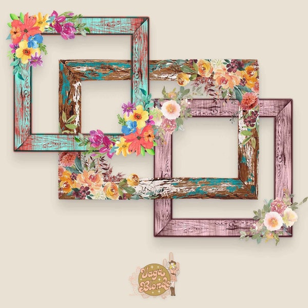 Distressed Frames - Etsy