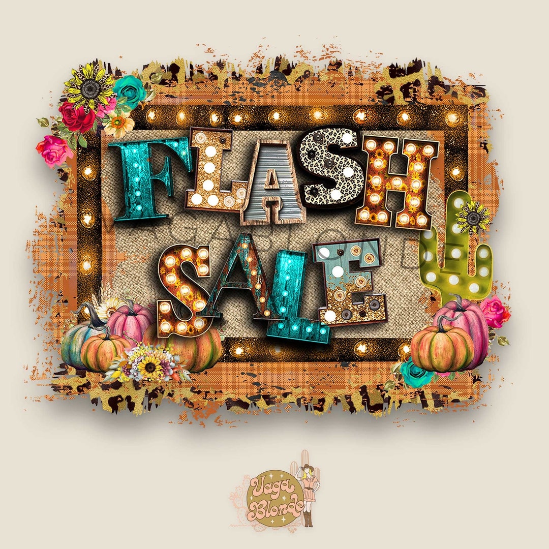 Flash Sale Graphic, Flash Sale Splash, Fall Flash Sale, Marketing ...