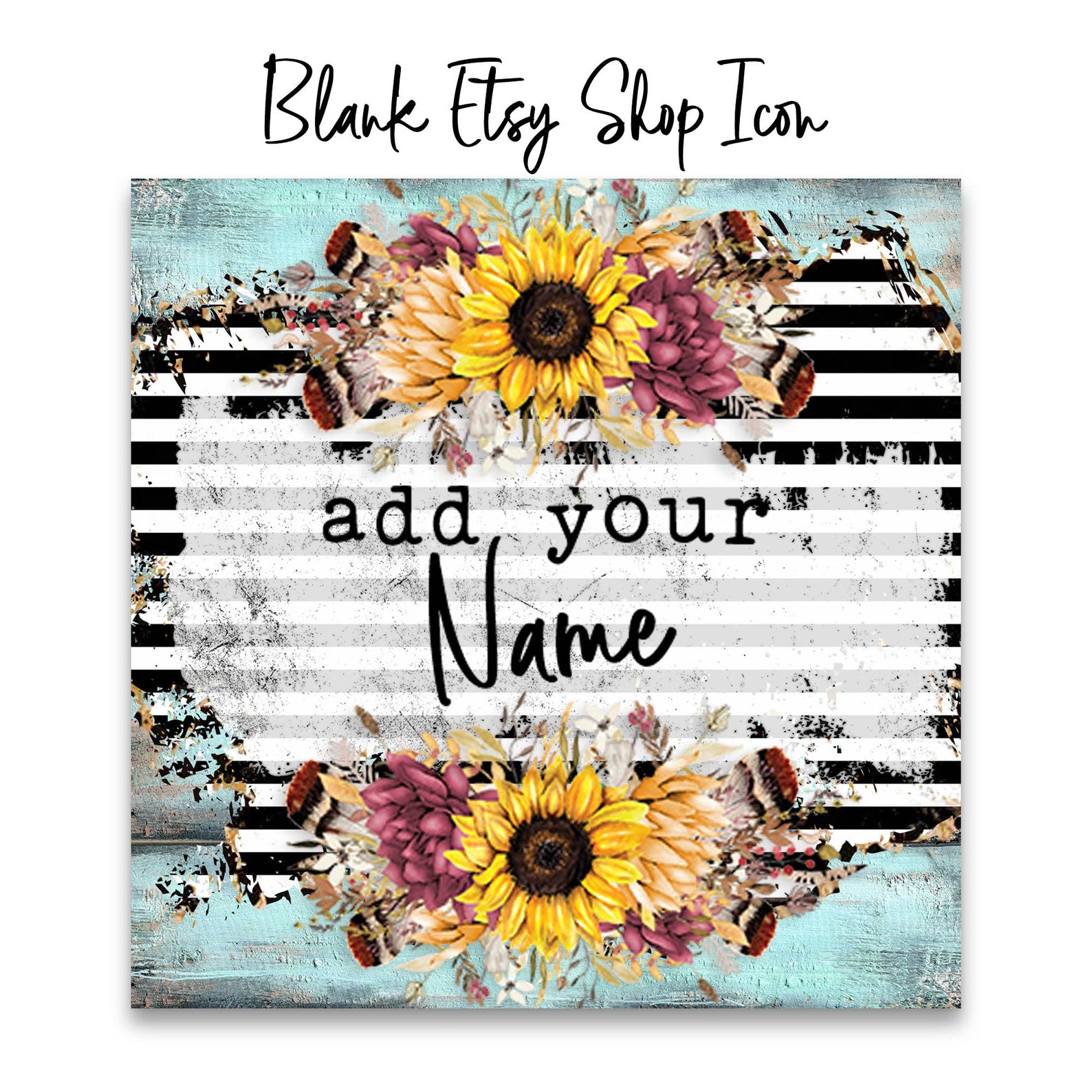 Rustic Sunflower Etsy Shop Banner Set Etsy Shop Templates - Etsy