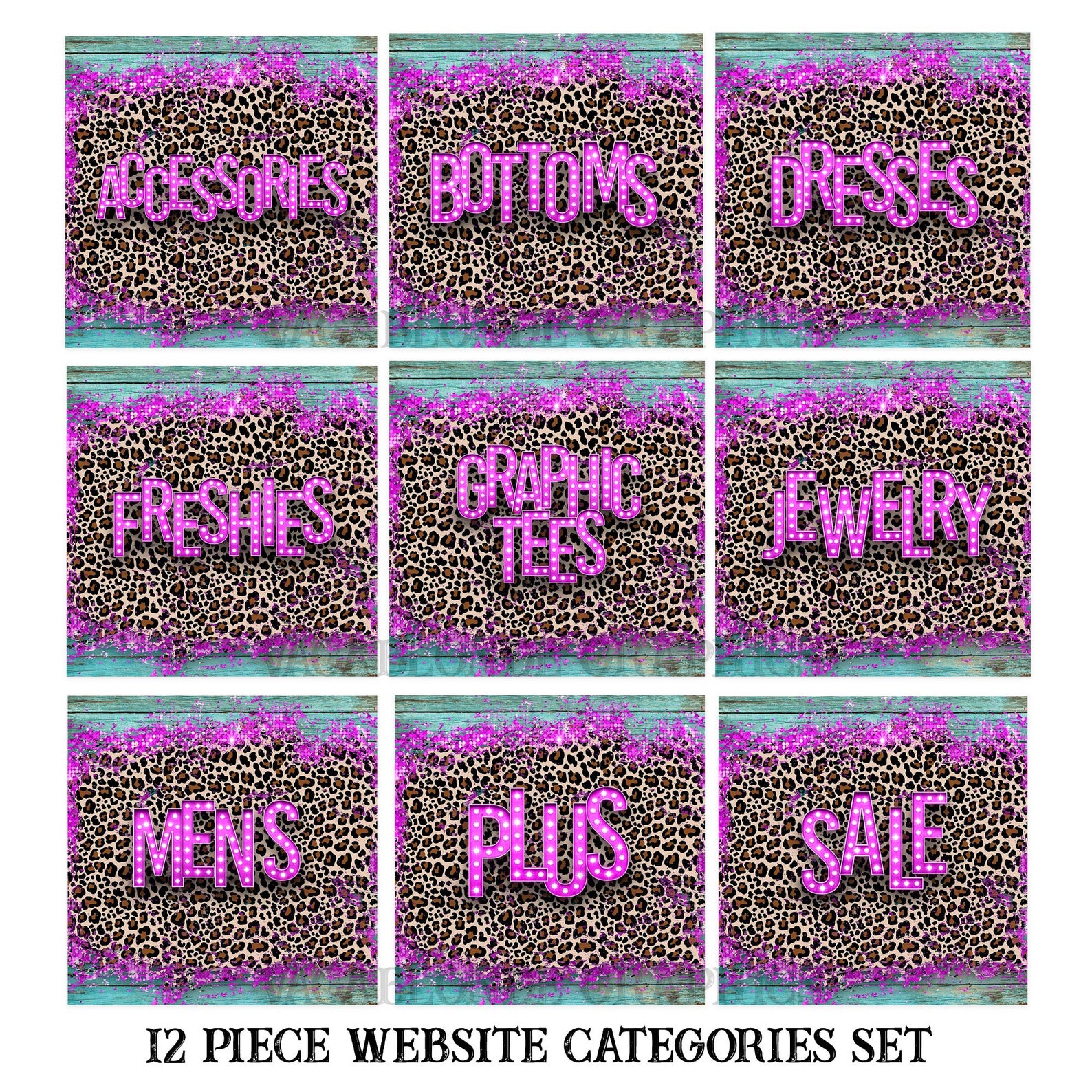 Website Categories Website Category Banners Website Kit | Etsy