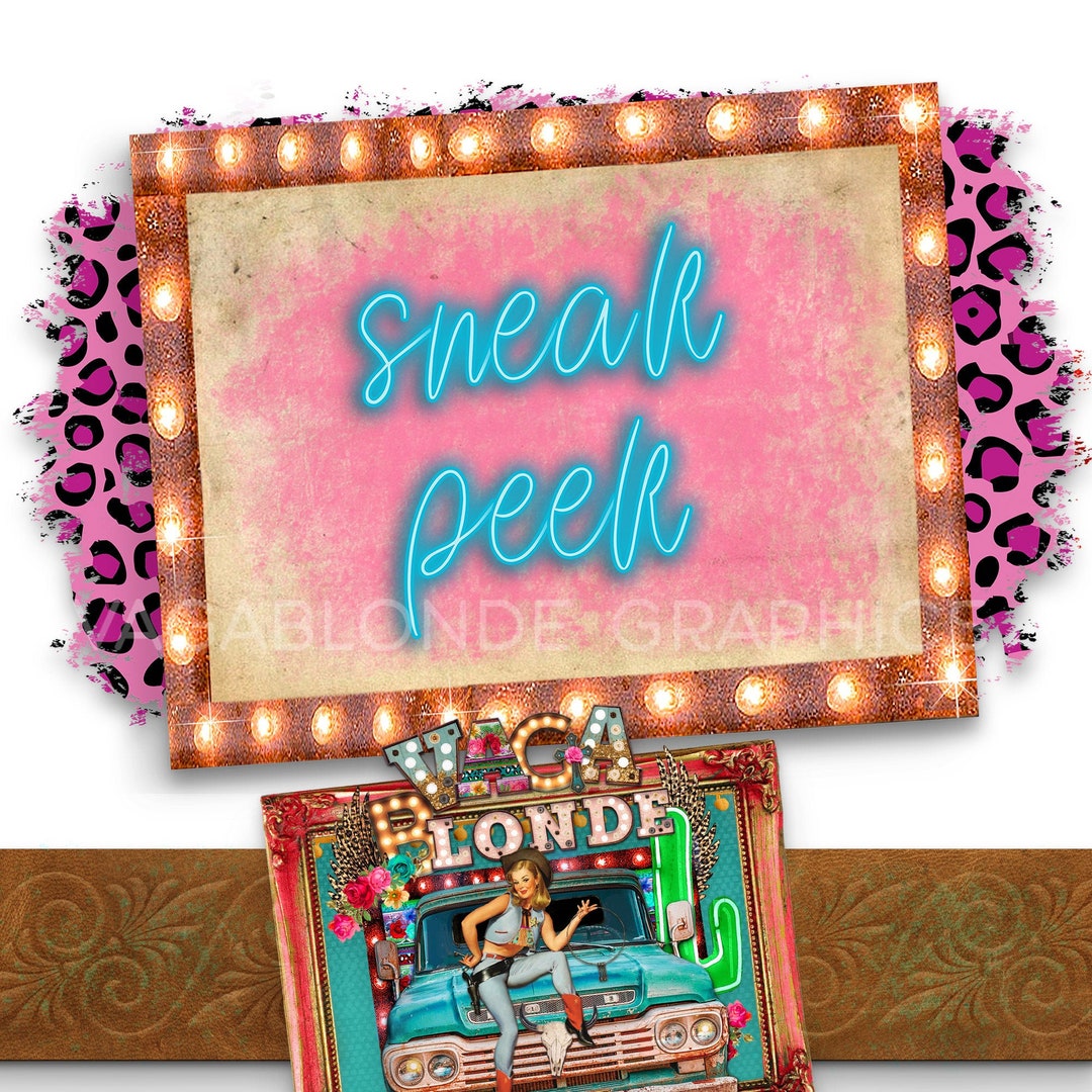 Sneak Peek Graphic Digital Download Marquee Sale Splash - Etsy
