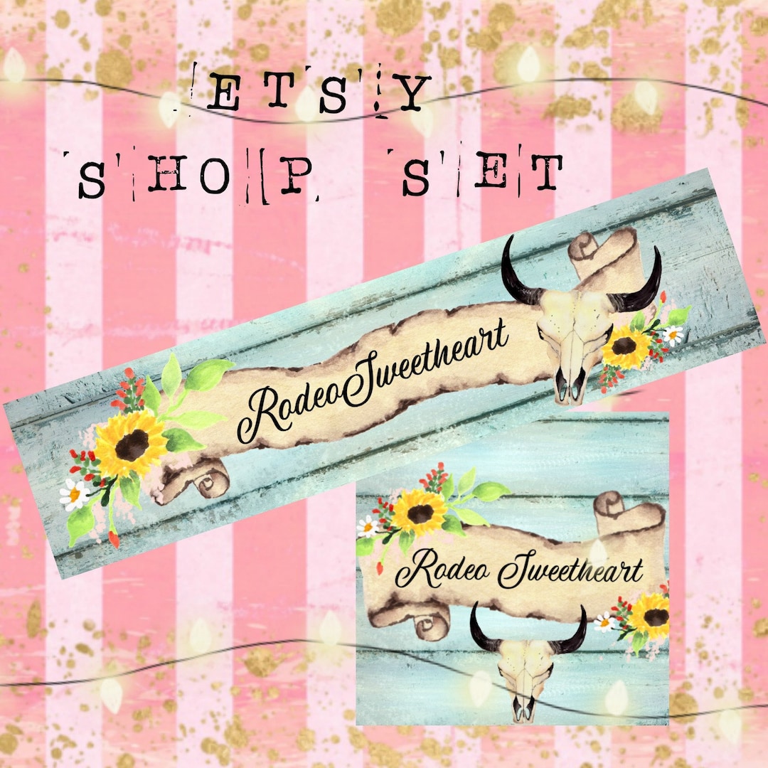 Etsy Shop Banner and Icon | Instant Download | Boho Etsy Branding | DIY ...