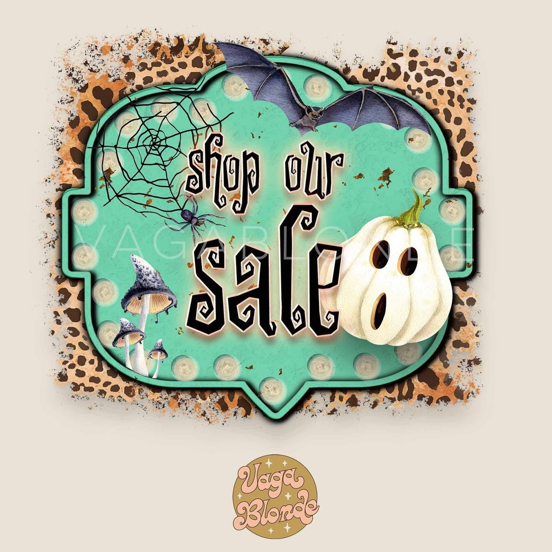 Shop Our Sale Graphic, Halloween Sale Graphic, Marquee Sale Graphic ...