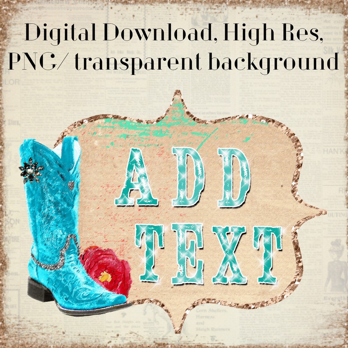 Boot Background Design Instant Digital Download PNG Boot | Etsy