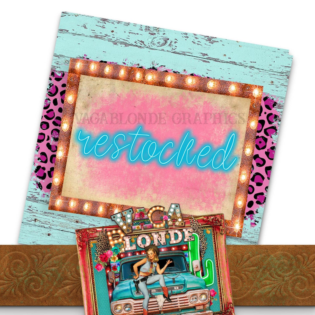 Restocked Marketing Graphic, Digital Download, Marquee Restocked Sales ...