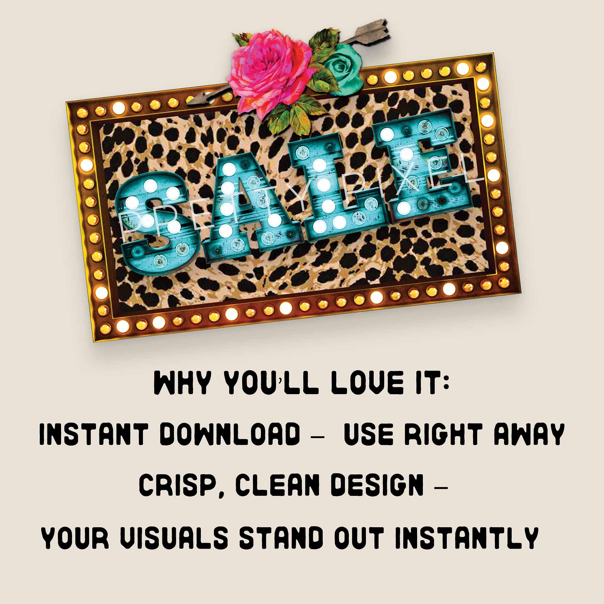 Leopard Boutique Marketing Graphic (PNG Download) - Etsy