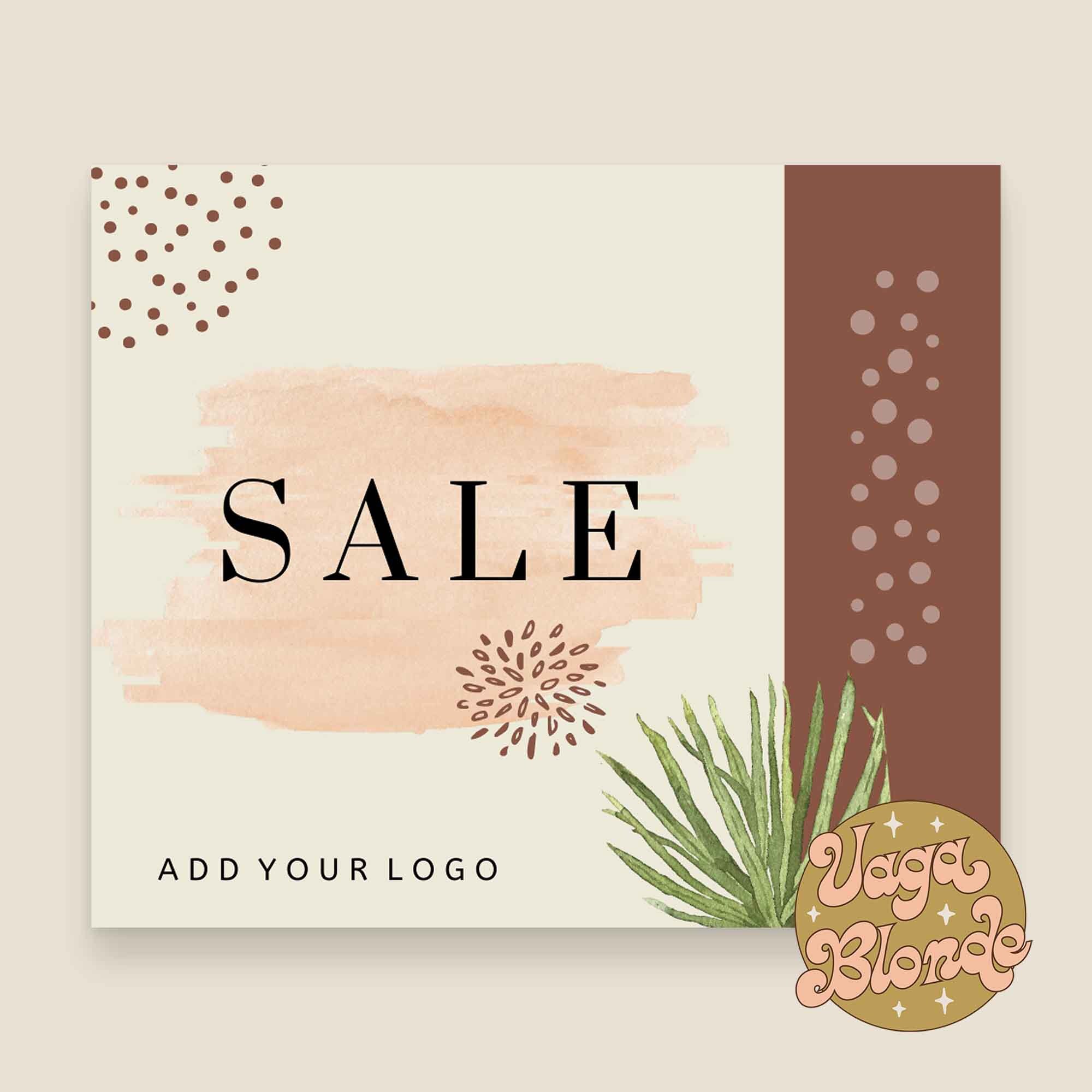Marketing Graphics Set Modern Boho Sale Graphics Social - Etsy