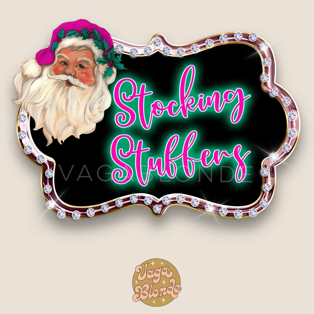 Stocking Stuffers Graphic: Holiday Marketing Splash (PNG Digital ...