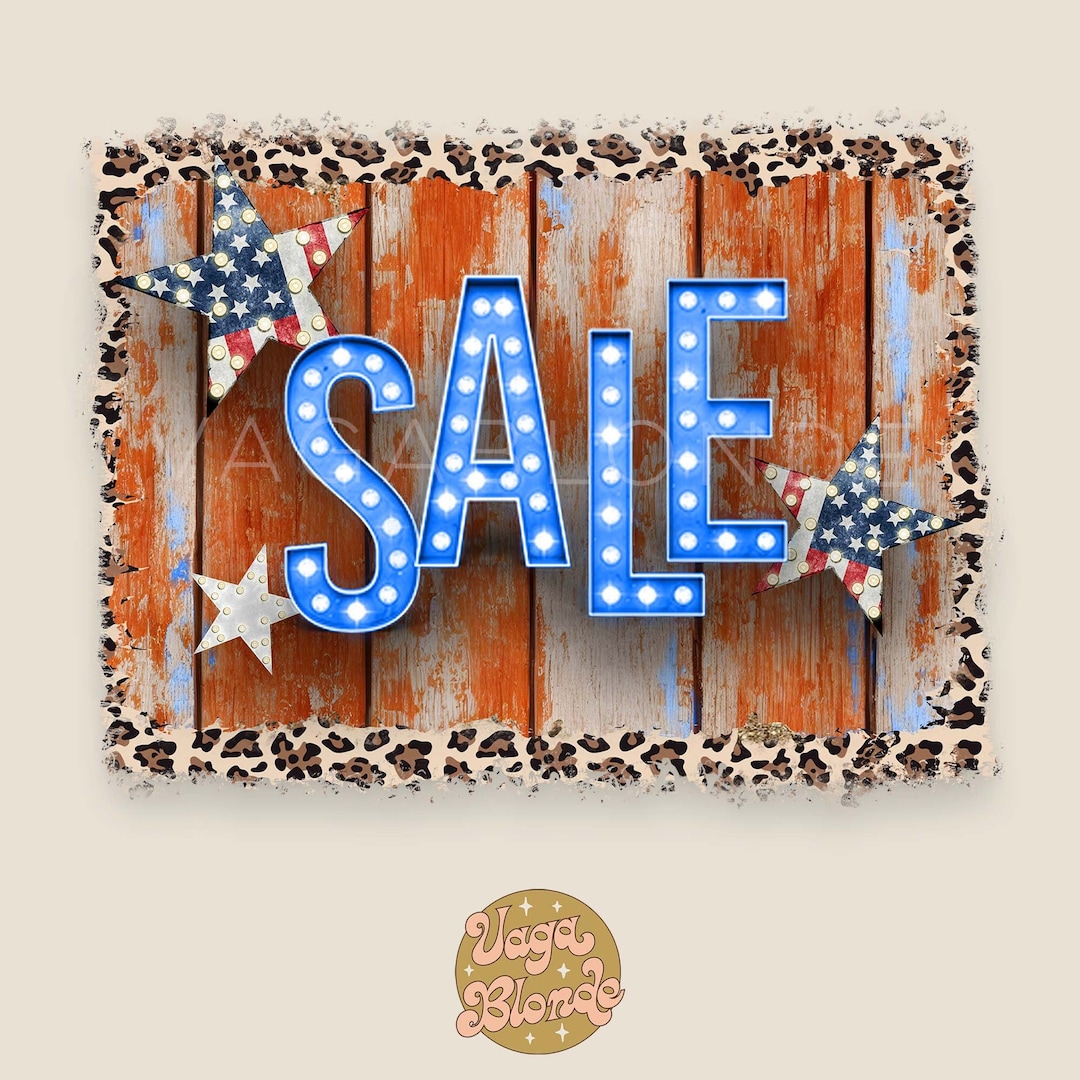 Patriotic SALE Graphic, Stars Sale Splash, Marketing Graphic ...