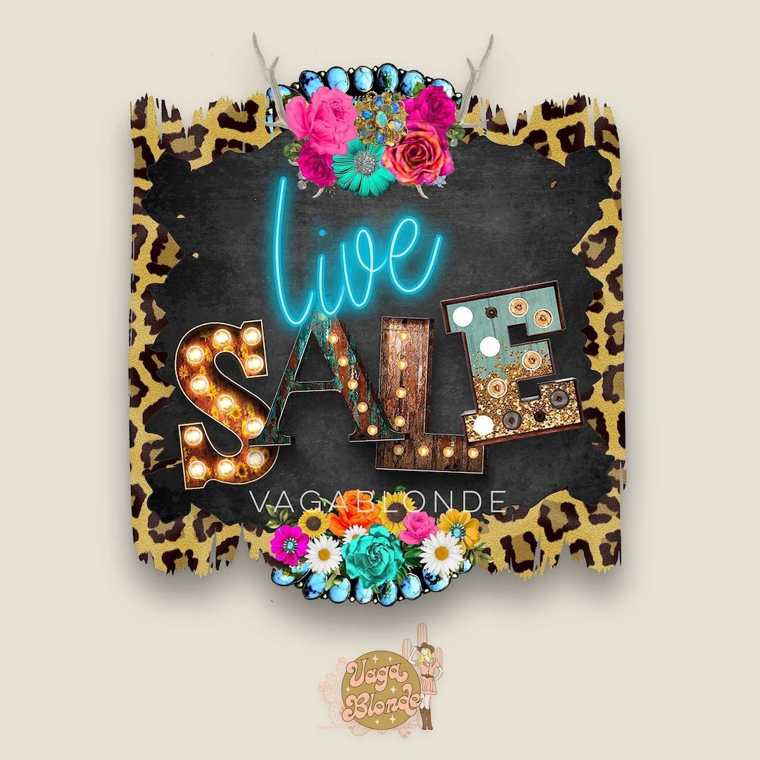 Live Sale Graphic, Live Sale Splash, Sale Clip-art, Marketing Graphic ...