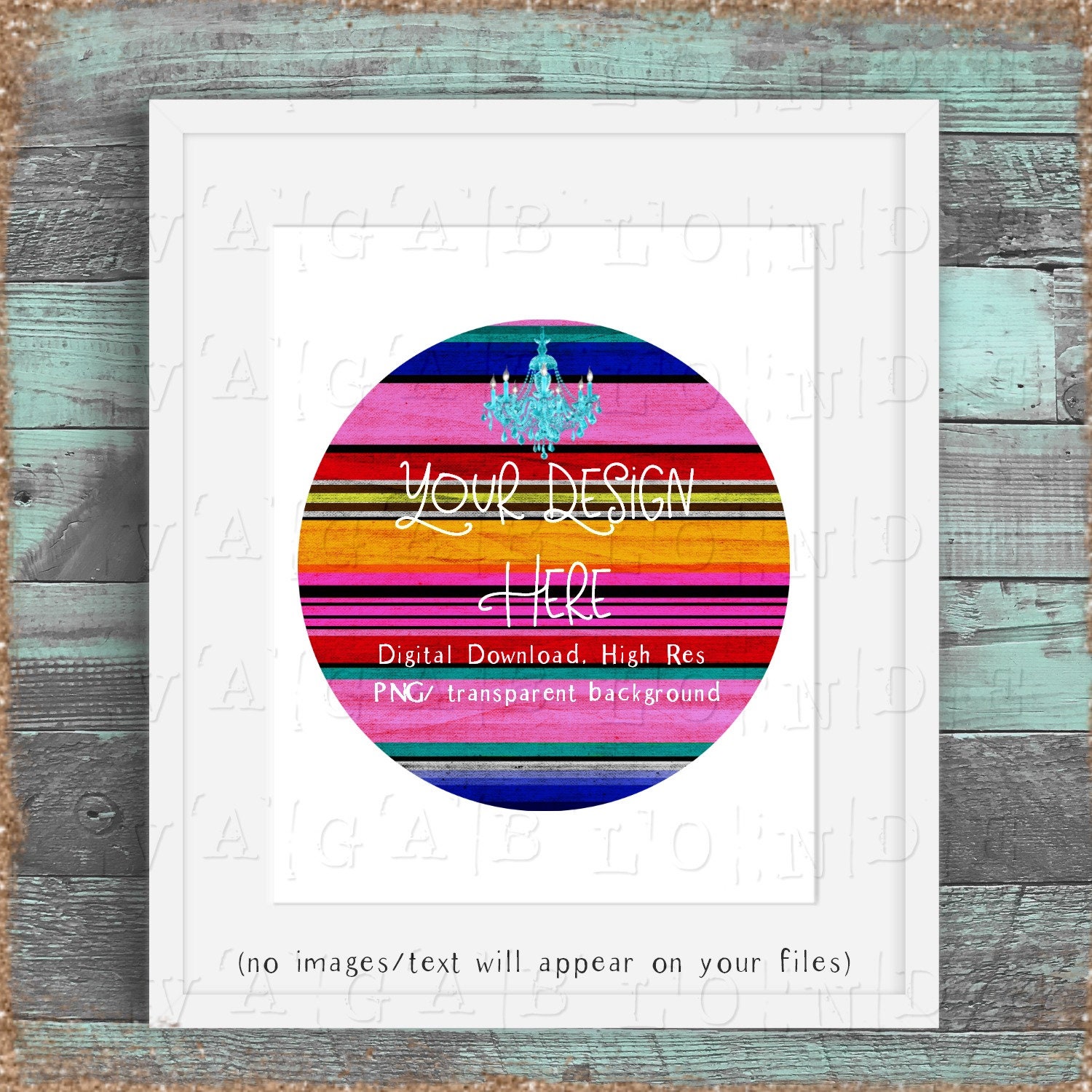 Serape Circle PNG: Mexican Blanket Round Background (digital Download ...