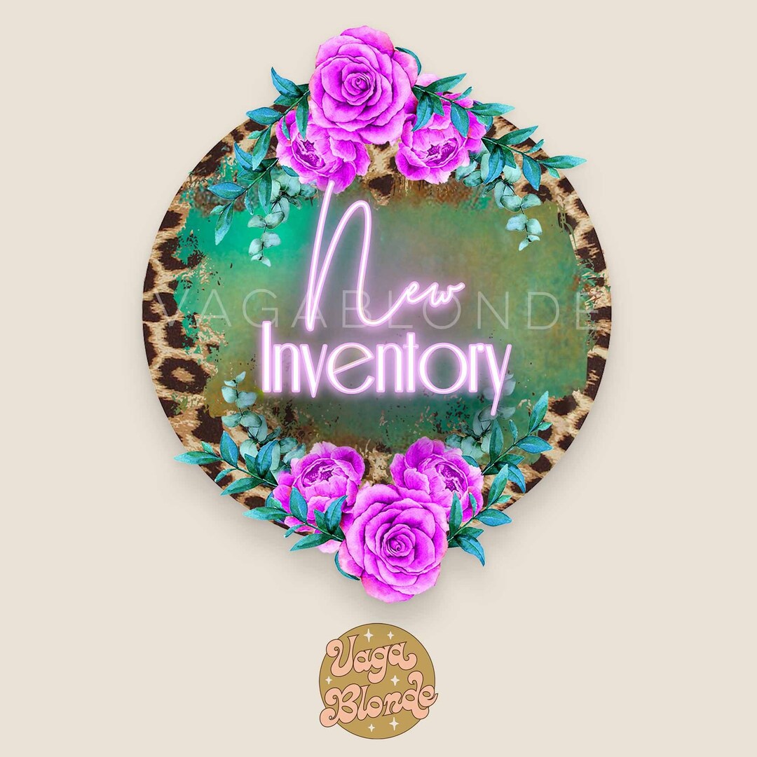 Cheetah Floral New Inventory Graphic PNG - Etsy