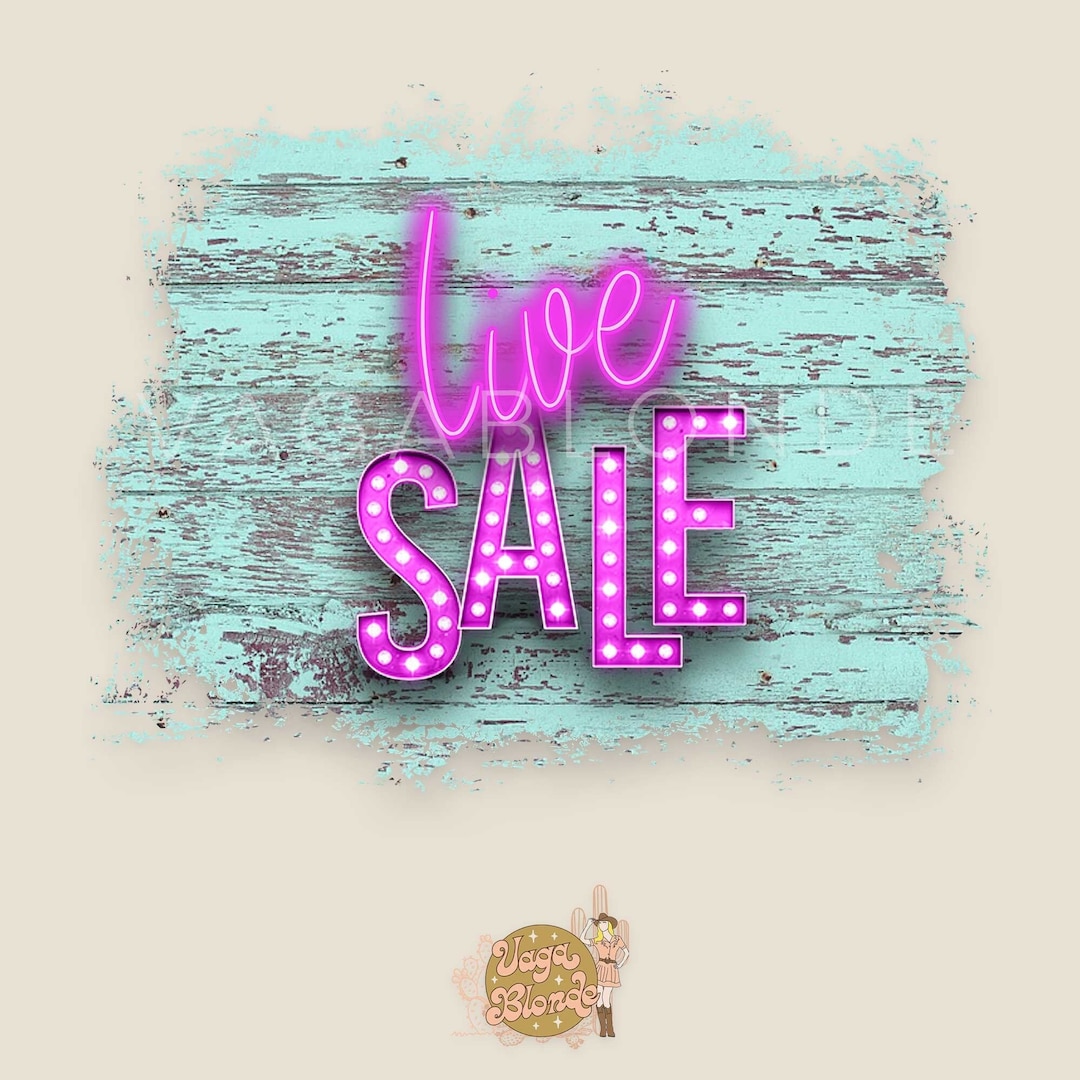 Live Sale Graphic, Live Sale Splash, Facebook Live Sale, Marketing ...
