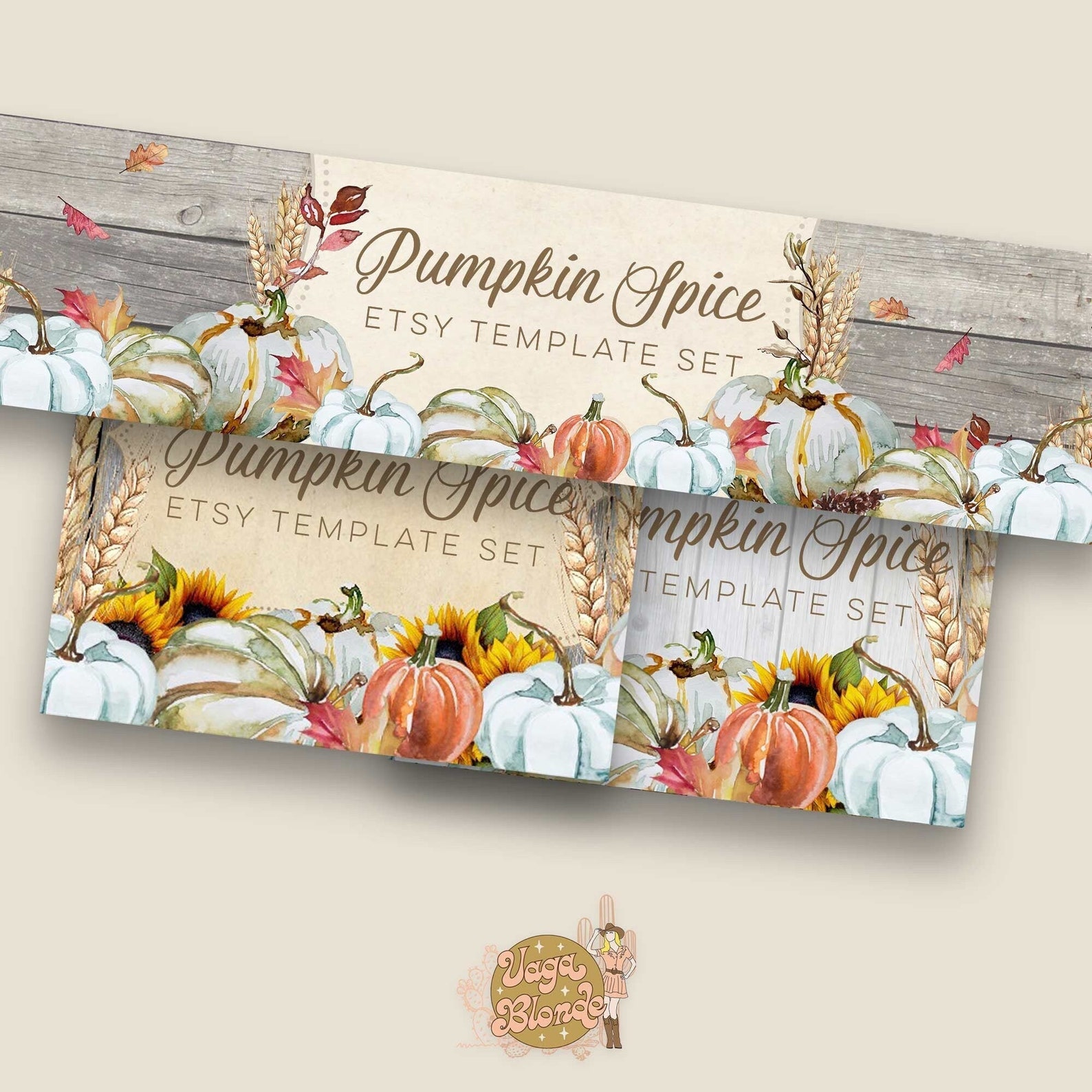 Fall Etsy Shop Banner Set Fall Etsy Cover Set Autumn Etsy - Etsy
