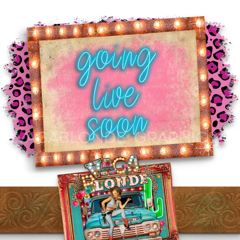 Going Live Soon Graphic Digital Download Marquee Sale Splash - Etsy