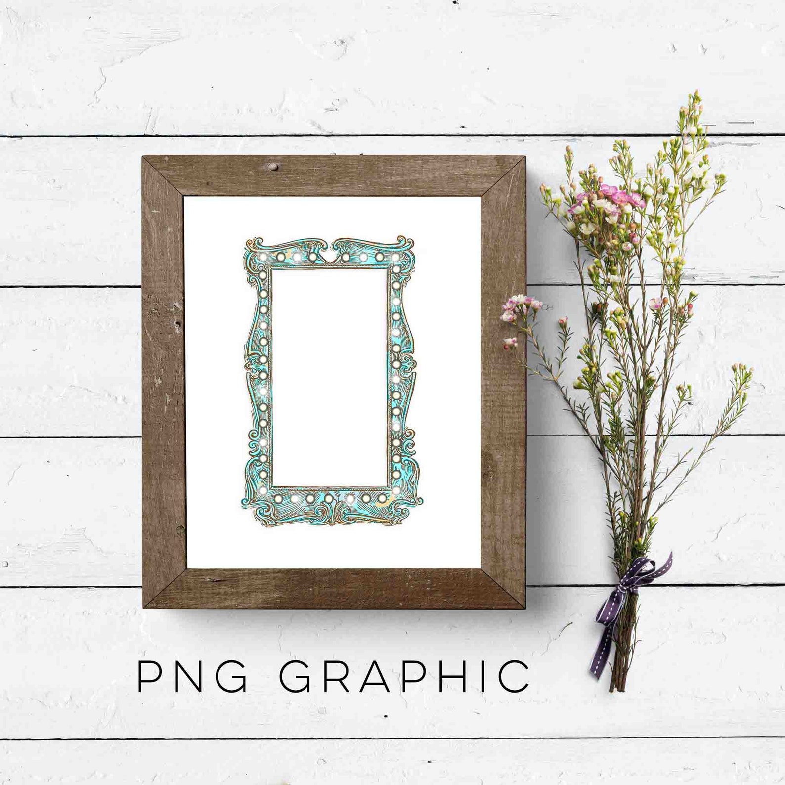 Marquee Frames Marquee Frame Clipart Western Frames Cowhide - Etsy