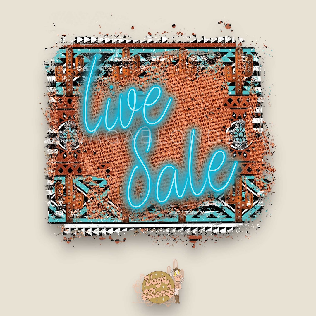 Live Sale Graphic, Neon Live Sale, Facebook Live Sale Splash, Sales ...