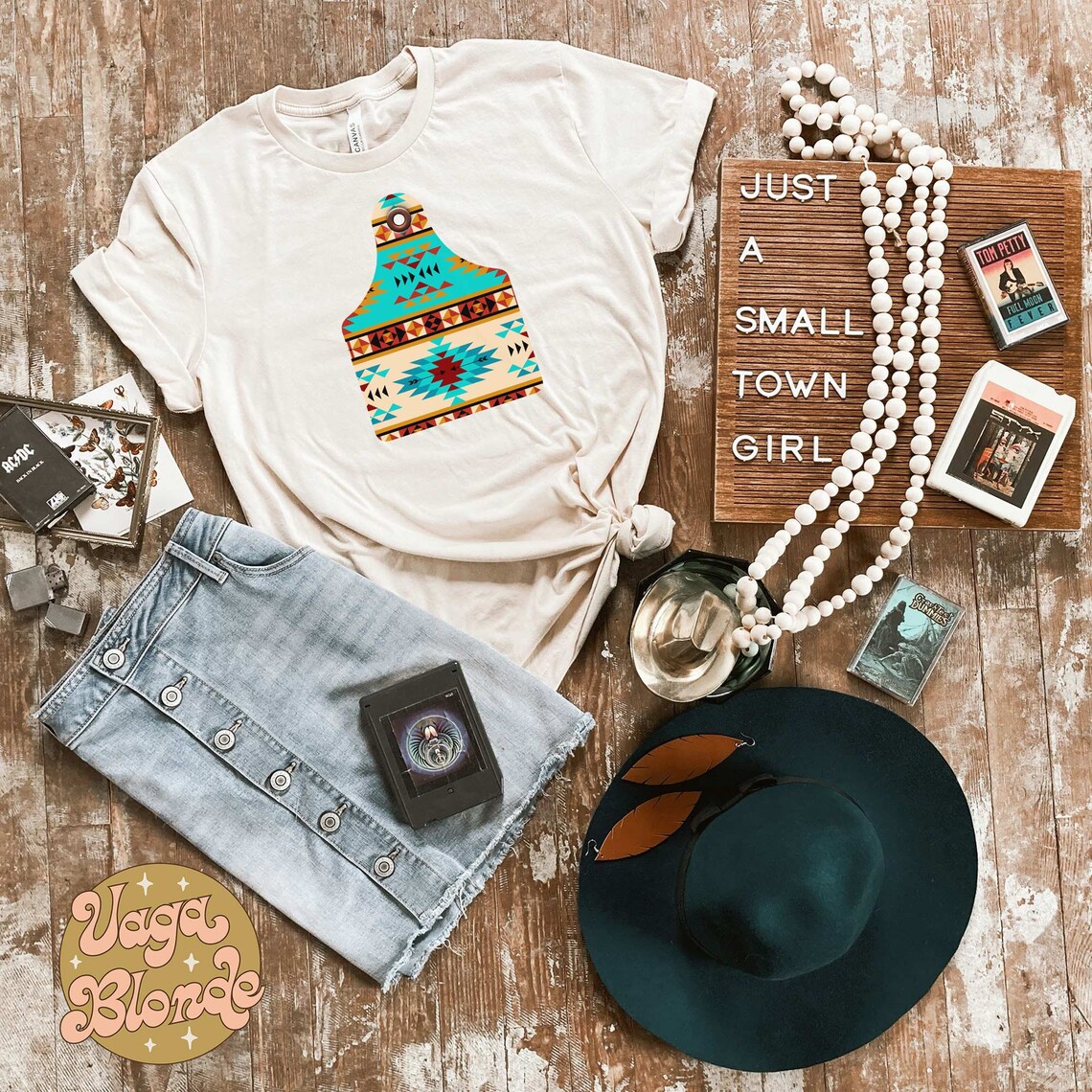 Aztec Serape Cow Tag Western Cow Tag Punchy Cow Tag Rustic | Etsy