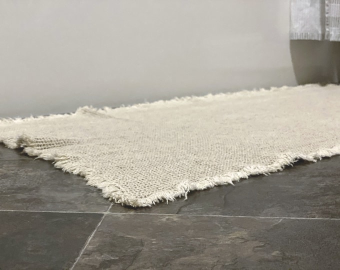 Linen Bath Mat 24”x 36”- Made in USA - Etsy