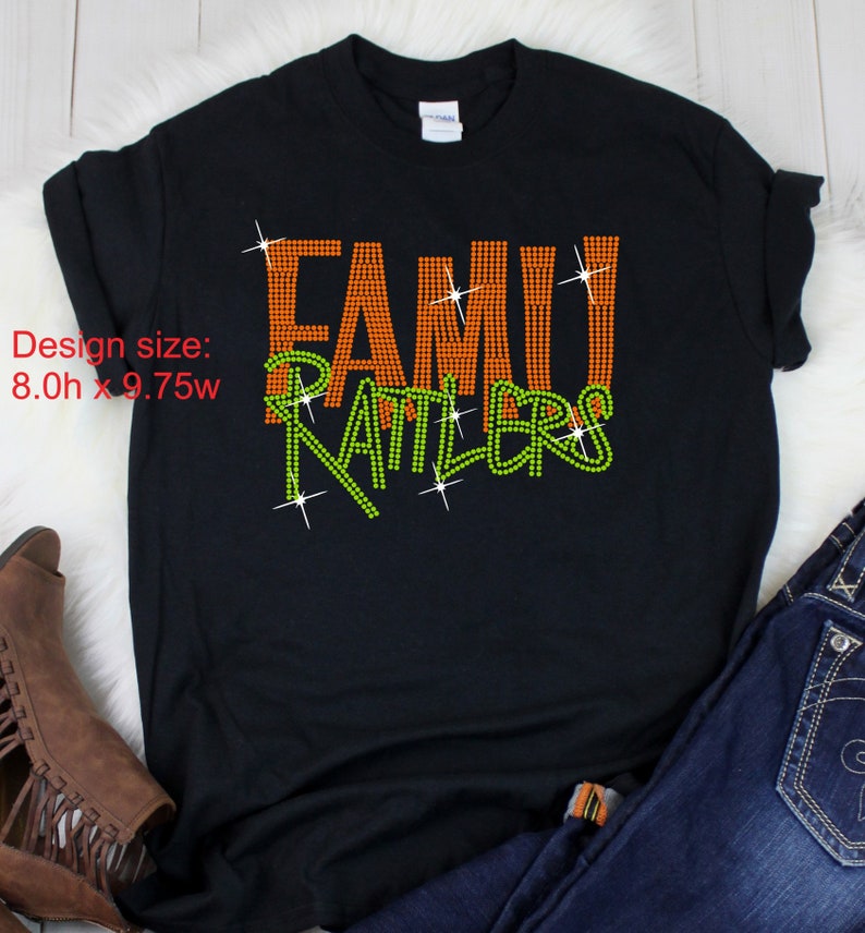 FAMU Ratters, Fancy, Girl, MOM, Rhinestone T-shirt - Etsy