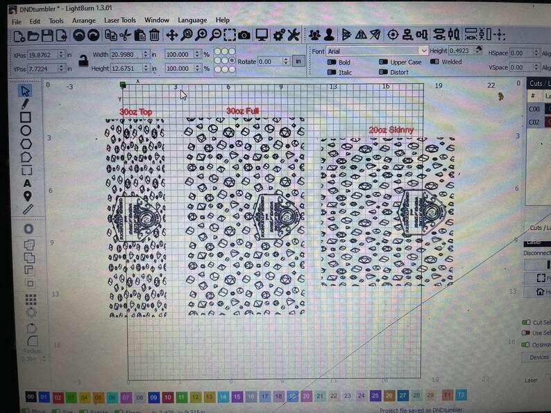 Dungeons and Dragons Themed Full Wrap Tumbler Laser File - SVG - 30 and ...