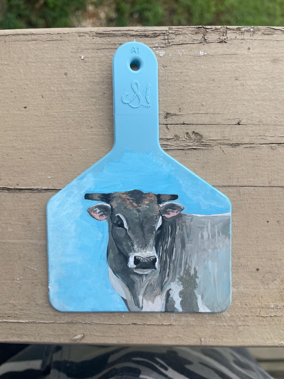Hand Painted Bucking Bull - Etsy