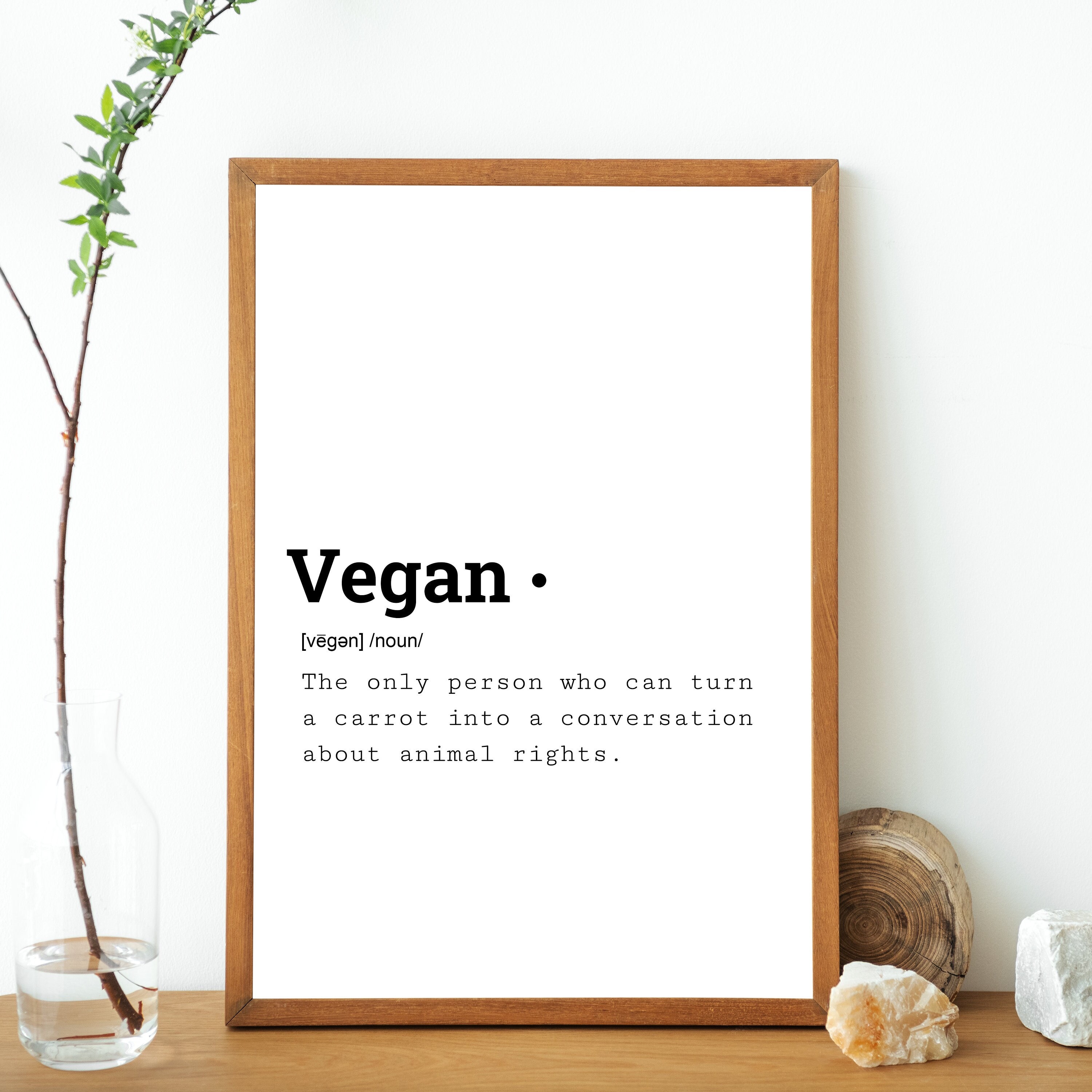 Funny Vegan Definition Instant Download Vegan Print Gift Vegan ...