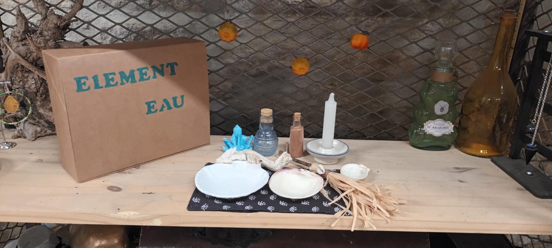 Witch Box, Water Element, Sea Goddess, Altar, Wicca, Shell, Green Witch ...
