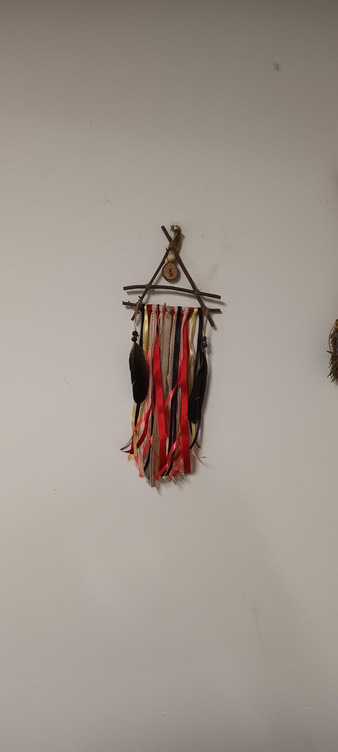 Viking Pendant, Viking Protection Rune, Wall Decoration, Ribbon ...