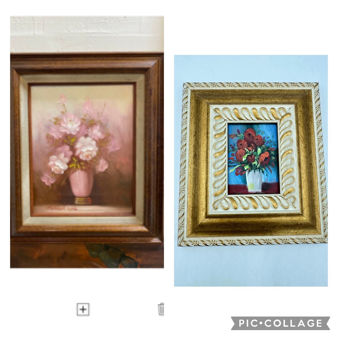 Robert Cox flowers , Original Art for Sale, Oil on Canvas 8X10 Red ...