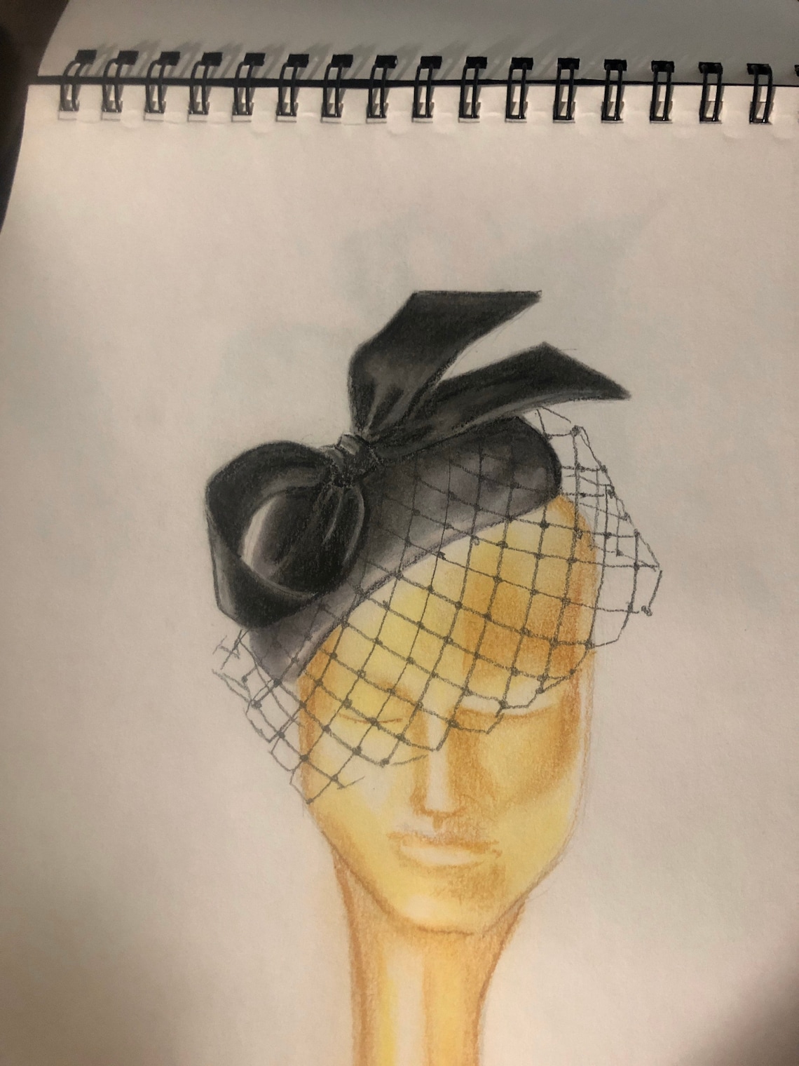 Pastel Drawing Hat, Hat, Fascinator Drawing - Etsy