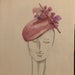 Pastel Drawing Hat, Hat, Fascinator Drawing - Etsy