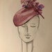 Pastel Drawing Hat, Hat, Fascinator Drawing - Etsy