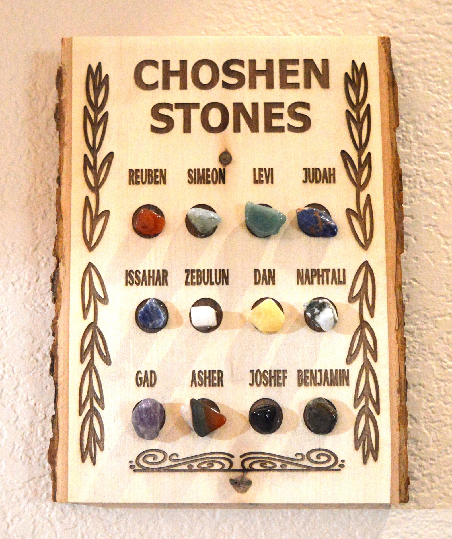 CHOSEN Stones 12 Tribes of Israel Hoshen High Priest Ephod With the ...
