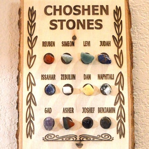 CHOSEN Stones 12 Tribes of Israel Hoshen High Priest Ephod With the ...