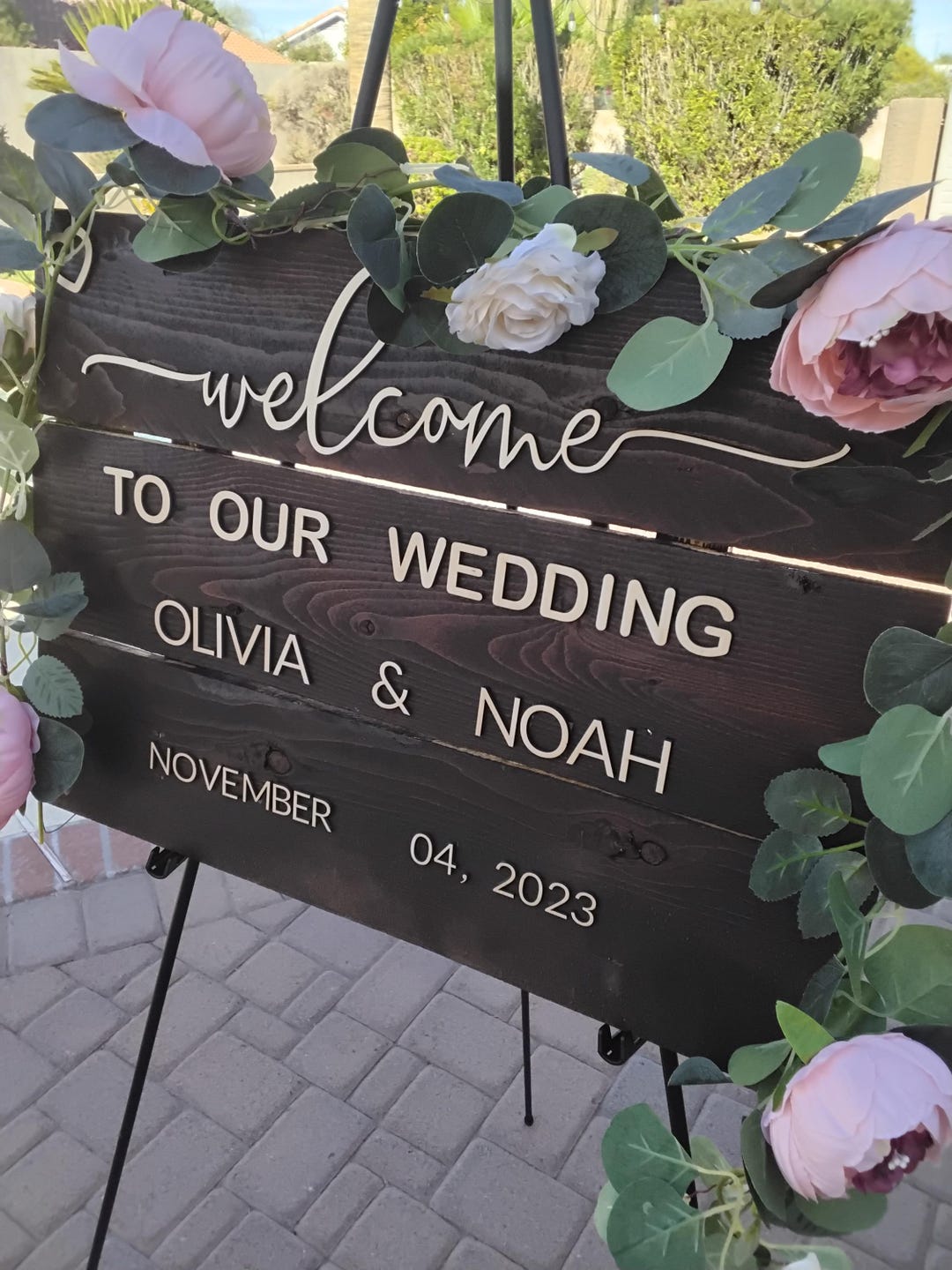 Wedding Sign Welcome to Our Wedding Personalized With Your Name and ...