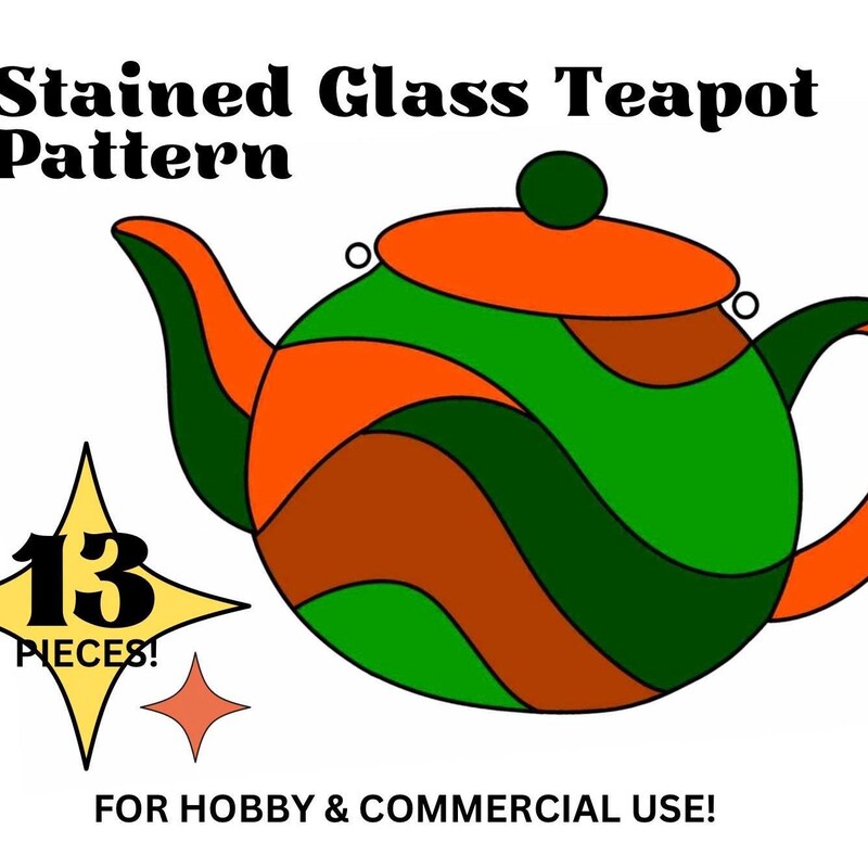 Stained Glass Teapot - Etsy