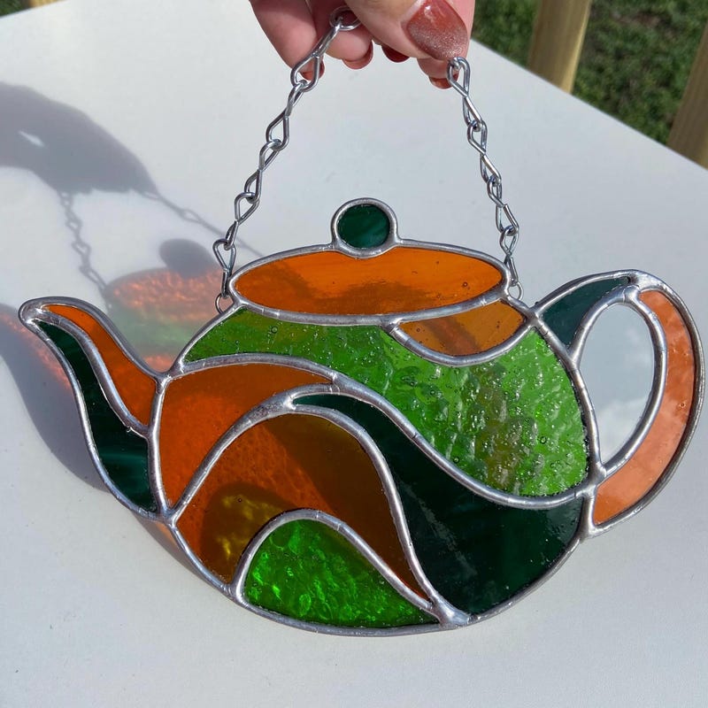 Stained Glass Teapot - Etsy