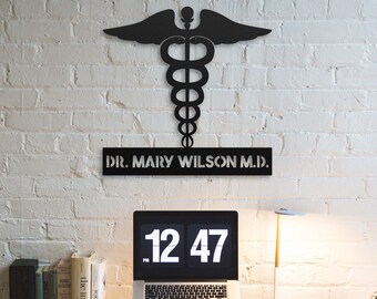 Doctor Name Sign - Etsy
